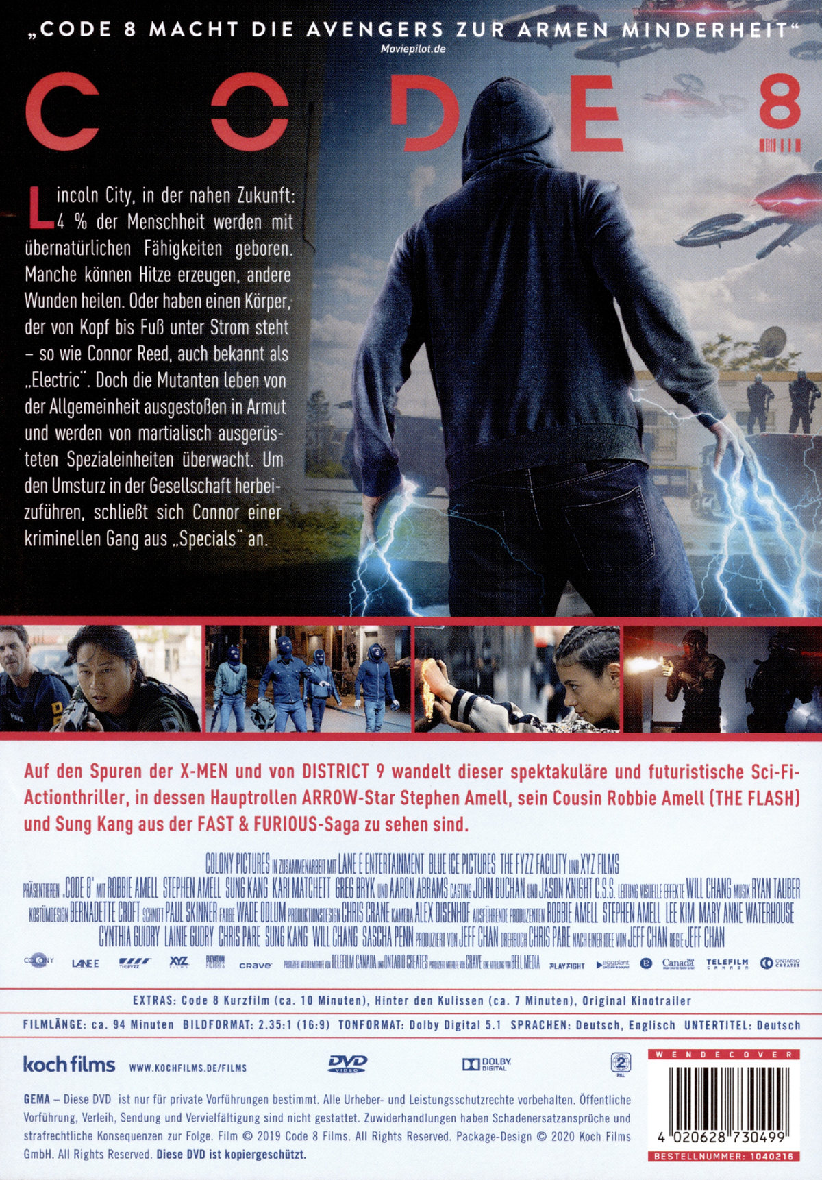 Code 8 Film auf DVD ausleihen bei verleihshop.de