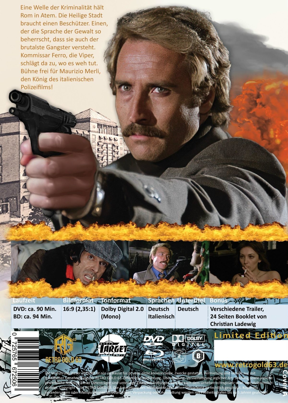 Die Viper - Limited Edition Mediabook (Blu-Ray + DVD) - Maurizio Merli ...