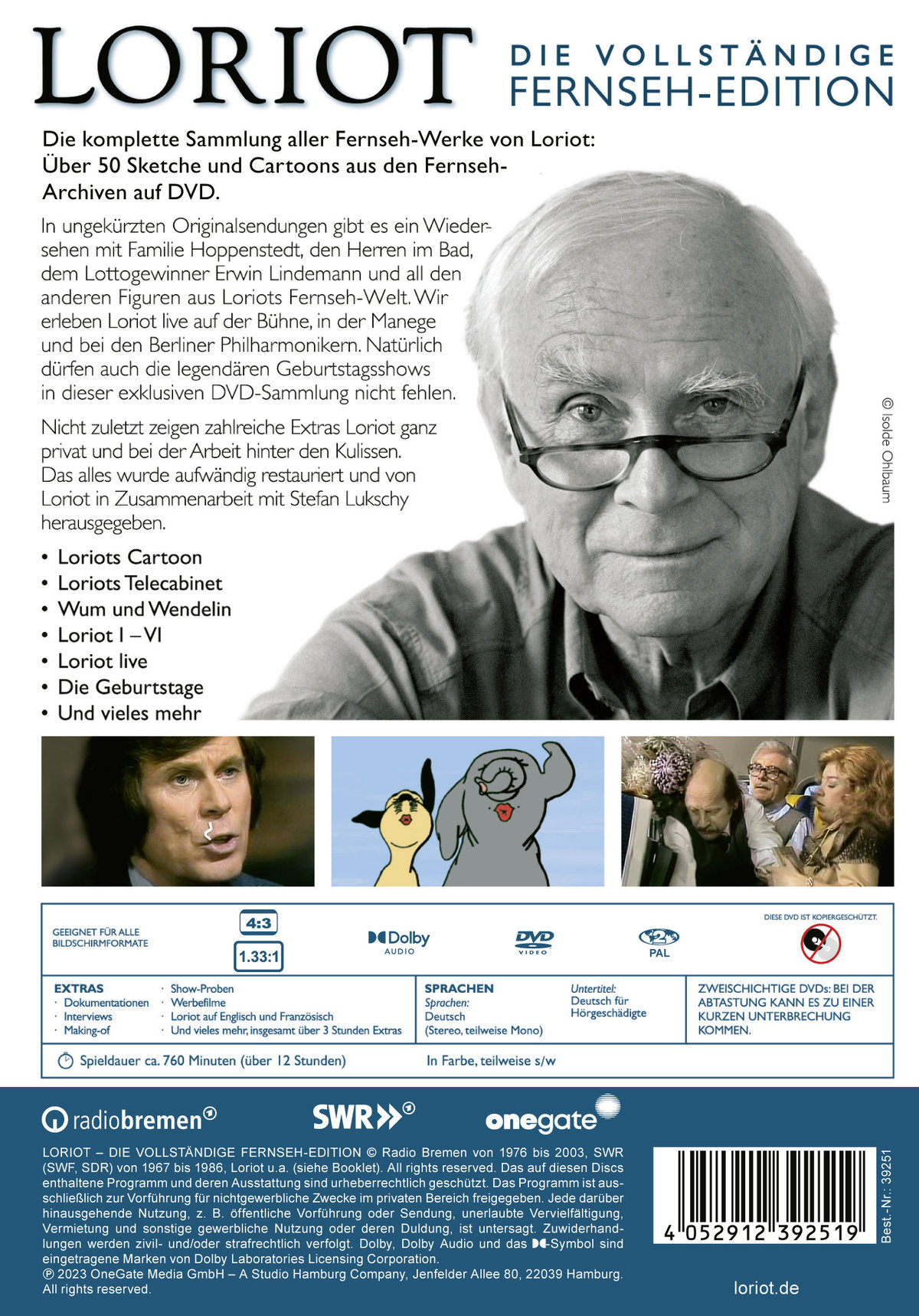 Loriot - Die vollständige Fernseh-Edition [6 DVDs] (mit Booklet) Serie ...